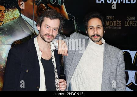 Sebastien Wolf and Arthur Teboul from the band 'Feu Chatterton' attend ...