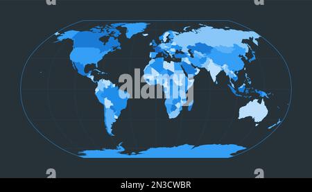 Political world map Robinson projection Stock Vector Image & Art - Alamy