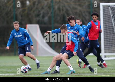 Joe Grey of Hartlepool United in action with Barnet's Jordan Cropper ...