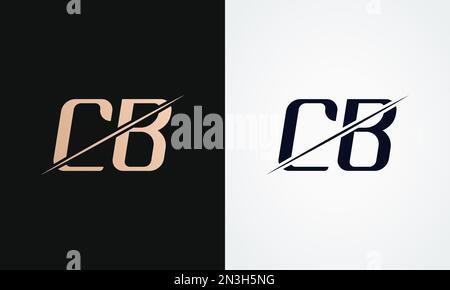CB Letter Logo Design Vector Template. Alphabet Initial Letter CB Logo ...
