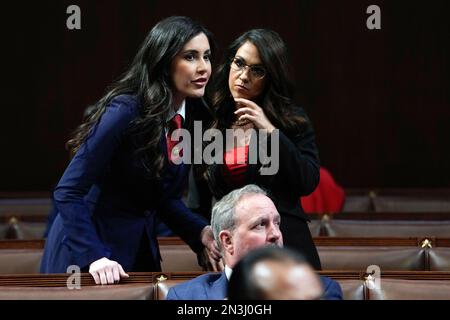 Rep. Anna Paulina Luna (R-Fla.) shows off her newborn baby outside a ...