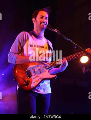Eric Cannata of the band Young the Giant performs on day three of the ...