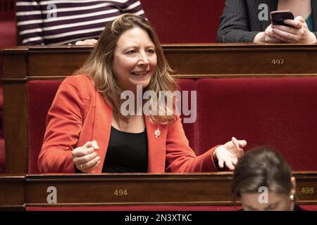 Deputy, Sandra Regol attends a session of Questions to the Government ...