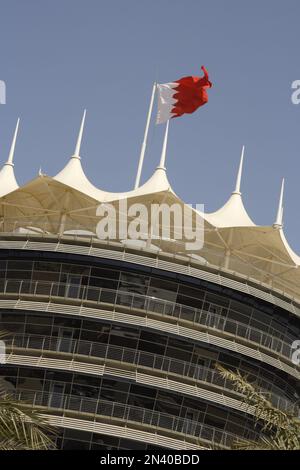 VIP Tower at the F1 circuit, Sakhir, Kingdom of Bahrain Stock Photo - Alamy