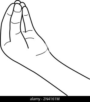 Italian Hand gesture for delicious food isolated flat vector ...