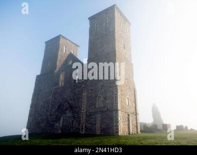 View of the Two Towers, part of the remains of St Mary's Churchat ...