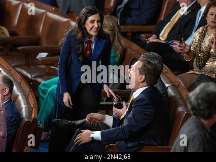 U.S. Representative Anna Paulina Luna (R-FL) speaking at a ...