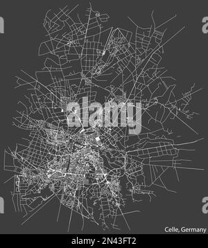 Street roads map of CELLE, GERMANY Stock Vector Image & Art - Alamy