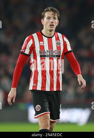 Bramall Lane, Sheffield, England - 7th February 2023 Chris Basham (6 ...