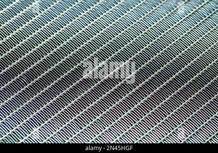 Texture of a honeycomb of an automotive aluminum car cooling radiator ...
