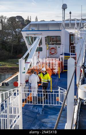 WightLink Ferry, Lifeboat, Isle of Wight Stock Photo - Alamy