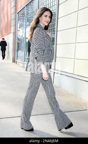 Alison Brie at Drew Barrymore show to talk about new series Marvel's ...