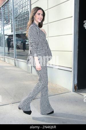 Alison Brie at Drew Barrymore show to talk about new series Marvel's ...