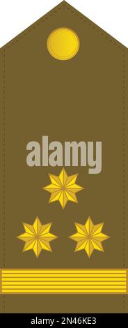 Shoulder pad military NATO officer insignia of the Macedonian GENERAL ...