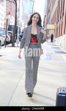 Alison Brie at Drew Barrymore show to talk about new series Marvel's ...