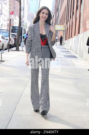 Alison Brie at Drew Barrymore show to talk about new series Marvel's ...