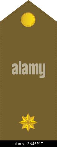 Shoulder pad military NATO officer insignia of the Macedonian GENERAL ...