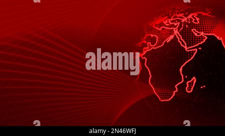 Techy earth map globe. Abstract colorful particles earth globe Stock ...