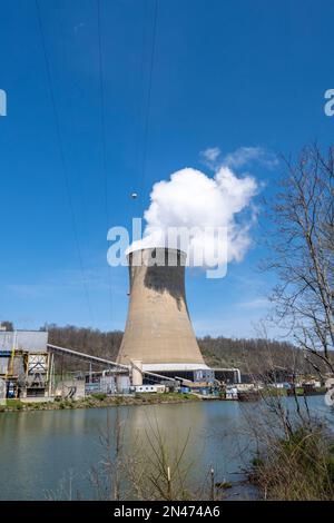 In West Virginia a currently active Monongahela Power turbinene power ...