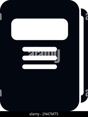 Folder technical document icon simple vector. Manual page. Report help Stock Vector Image & Art ...