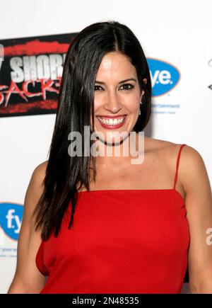 Actress Ashley Mitchell attends the premiere of "Jersey Shore Massacre ...