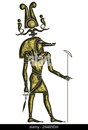 Sobek - crocodile God of strength and power in Ancient Egypt, some ...