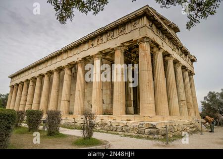 Tempel des Hephaistos, Athener Agora, Athen, Griechenland Stock Photo ...