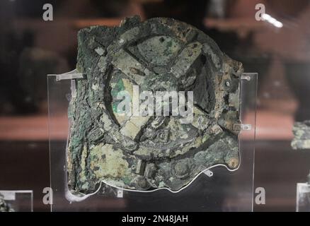 Mechanismus von Antikythera, Archäologisches Nationalmuseum, Athen ...