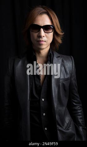 Lead singer of the Japanese heavy metal band X Japan, Toshi poses for a ...