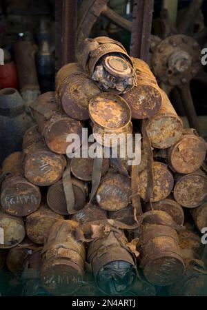 World War 1 relics at the Sanctuary Wood Museum Hill 62 Ypres Salient ...