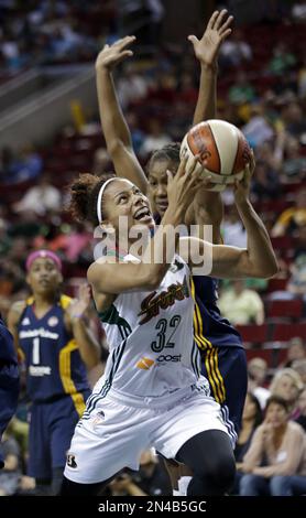 Seattle Storm's Alysha Clark (32) in action against the San Antonio ...