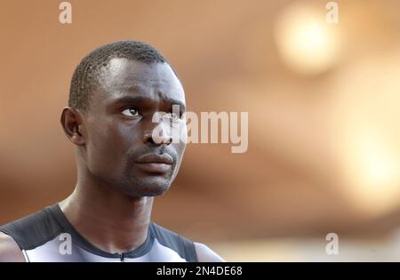 Kenyan athlete David Rushida takes part in the 800m men race at the ...