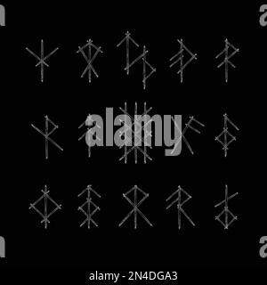 Tree branch bind runes black Stock Vector Image & Art - Alamy