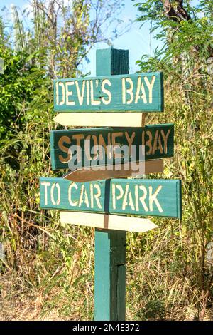 Entrance to The Baths National Park, Virgin Gorda, The British Virgin ...