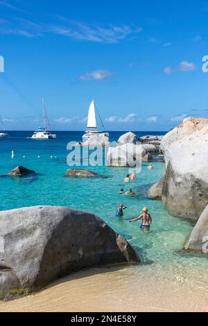 Devil's Bay Beach at The Baths National Park, Virgin Gorda, The British ...
