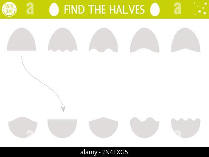 Vector spring Easter mix and match puzzle with traditional holiday ...