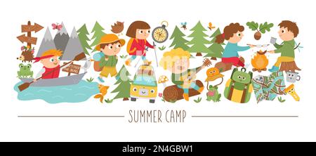 Kids doing outdoor activities Stock Vector Image & Art - Alamy