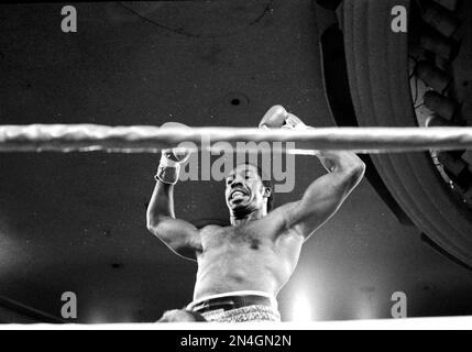 Henry Tillman of Los Angeles, celebrates his win over Mike Tyson of ...