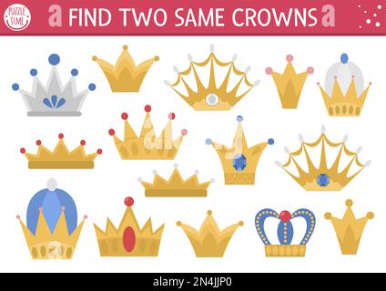 Fairytale seek and find game with traditional symbols. Attention skills ...