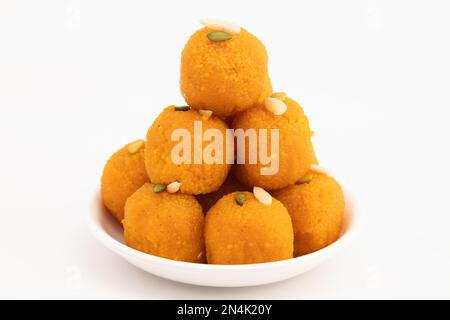 Special Banarasi Laddu Indian Mithai Made Of Bengal Gram Flour Deep ...