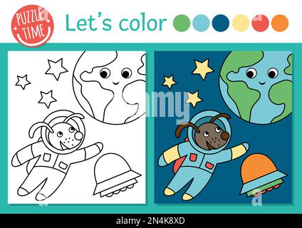 Space Stars Coloring Pages