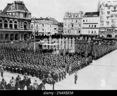 German occupation of Brussels, Belgium, WW1 Stock Photo - Alamy