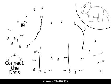 Coloring by numbers, Black and white dragon drawing, complex line art ...