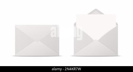 Simple envelope back side with white background Stock Vector Image ...