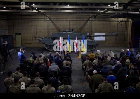Training tank, Armour Centre, Bovington, Dorset, Britain UK Stock Photo ...