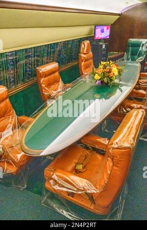 Elvis Presley’s private jet at Graceland, his home in Memphis ...