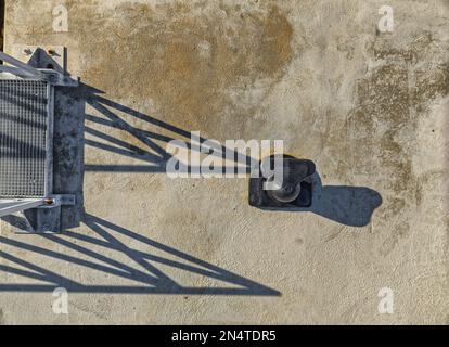 Equipment and parts of a ferry port Stock Photo - Alamy