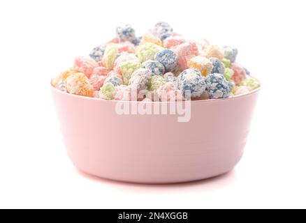 Rainbow Mini Mochi Rice Cake Candies Isolated on a White Background ...