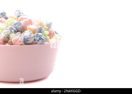 Rainbow Mini Mochi Rice Cake Candies Isolated on a White Background ...