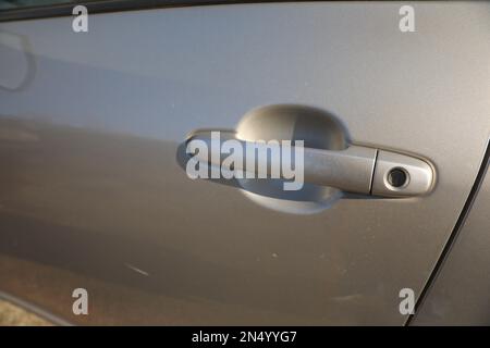 Car Door Handles modern designs Stock Photo - Alamy